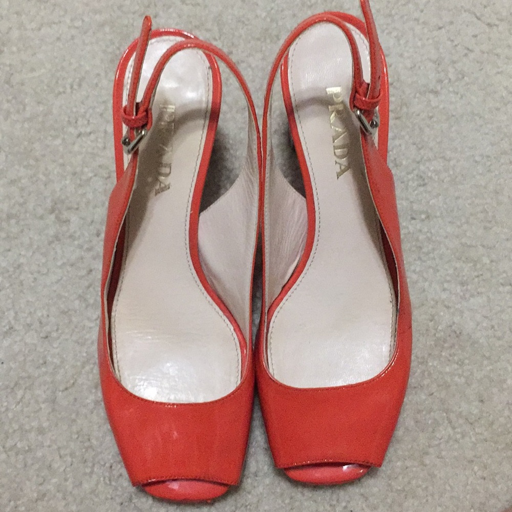 Prada Coral Pink Heels - Gem
